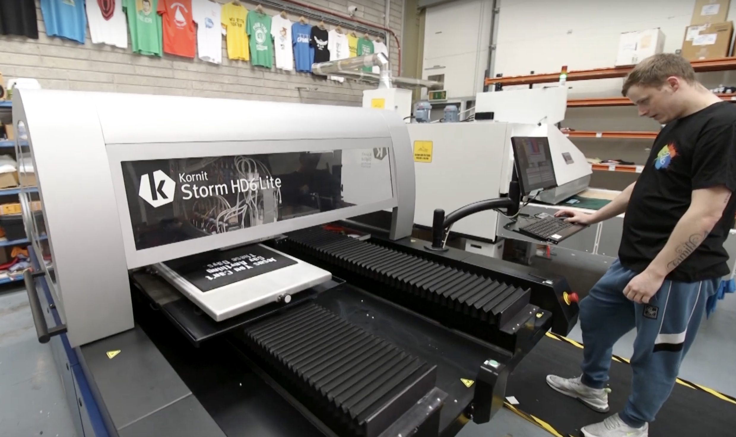 Hairy Baby grows with Kornit - Digital Textile Printer